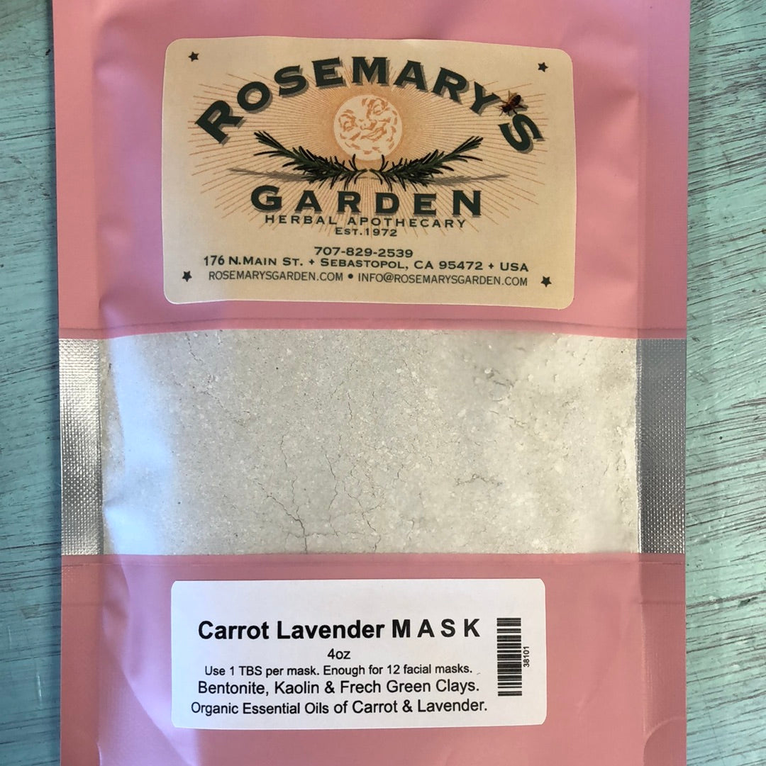 Carrot Lavender Face Mask 4oz – Rosemary's Garden