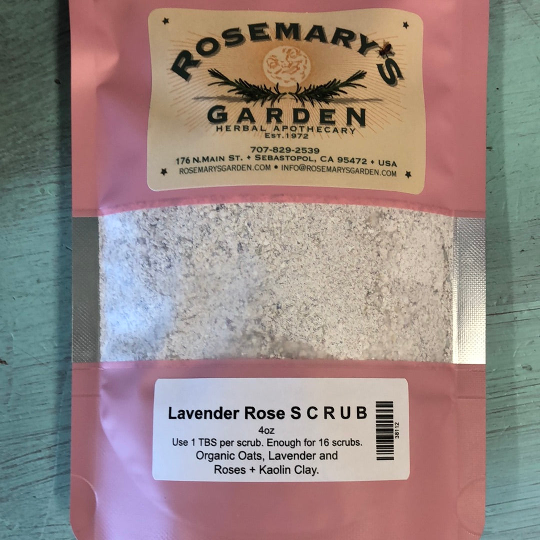 Lavender Rose Face Scrub 4oz – Rosemary's Garden
