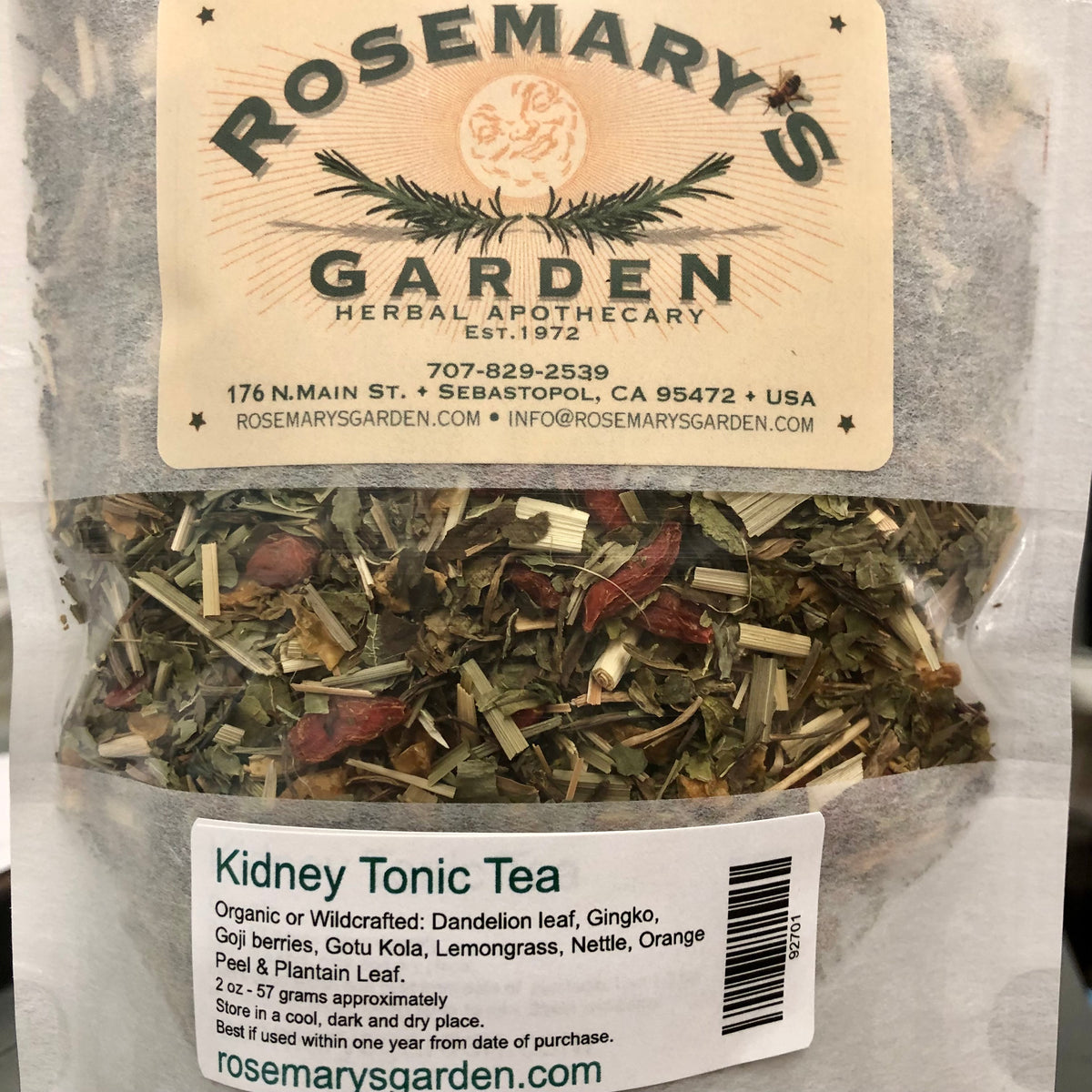 Kidney Tonic Tea Blend 2oz – Rosemary's Garden